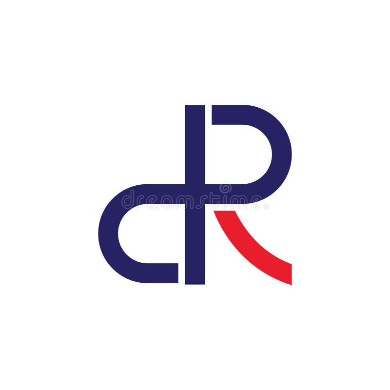 DR Letter Logo Icon Illustration Vector Stock Vector - Illustration of ...