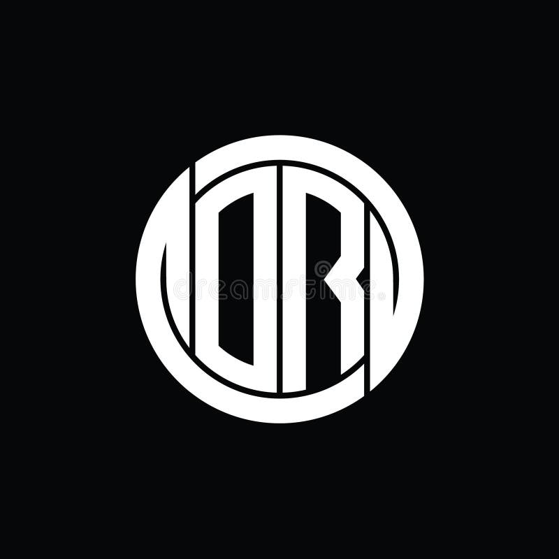 DR Logo Monogram Shield Inside Circle Shape Vector Images Design ...