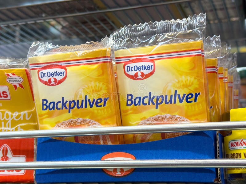 Dr. Oetker Baking Powder Display on Store Shelf Editorial Photography ...