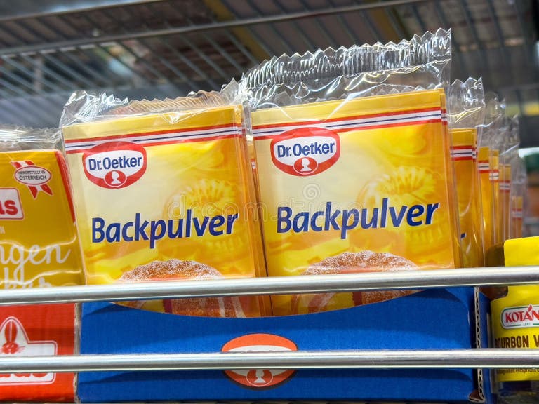 Dr. Oetker Baking Powder Display on Store Shelf Editorial Photography ...
