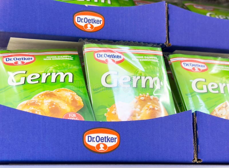 Dr. Oetker Germ Yeast Packaging on Store Shelf Display Editorial ...