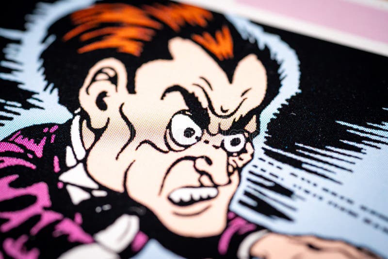 Dr. Psycho Superhero from a Comic Book Editorial Photo - Image of ...