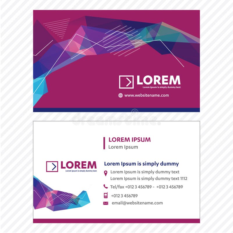 Business Card Vector Template, Tech Logo Link Network, Visiting Card ...
