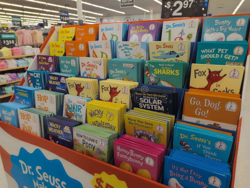 Dr Seuss Books Display at Walmart Cary NC Editorial Photography - Image ...
