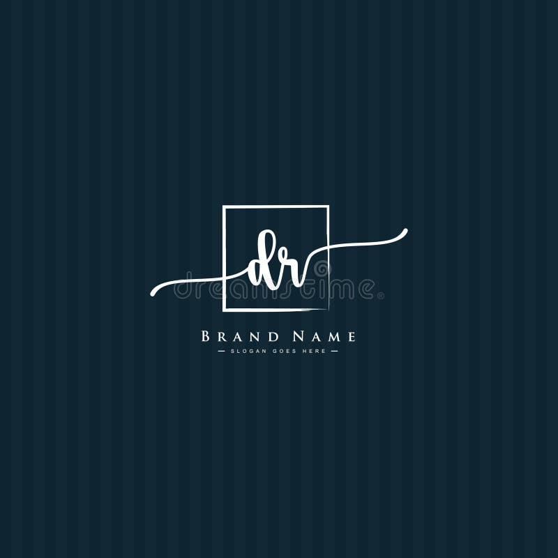 DR Signature Logo - Handwritten Vector Logo Template for DR Alphabet ...