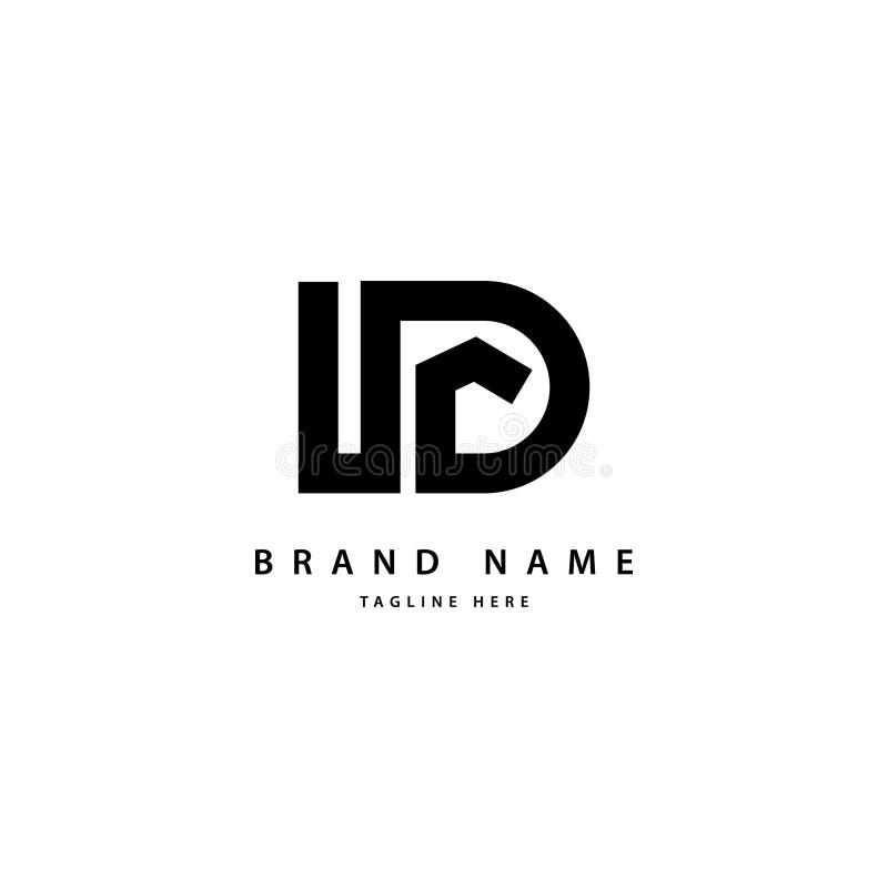 Dr Vector Logo Design Alphabet Template Style Stock Vector ...