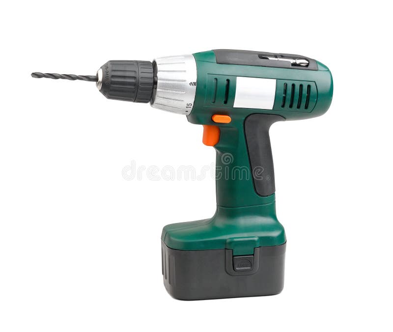 Draadloze boormachine stock afbeelding. Image of macht - 19992901
