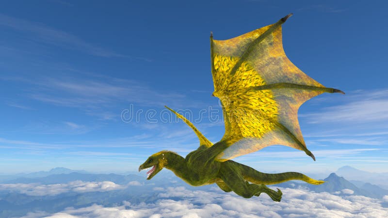 Draak stock afbeelding. Image of mythisch, vleugels - 107477201