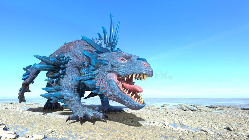 Draak stock foto. Image of schepsel, wolken, verhaal - 96432100