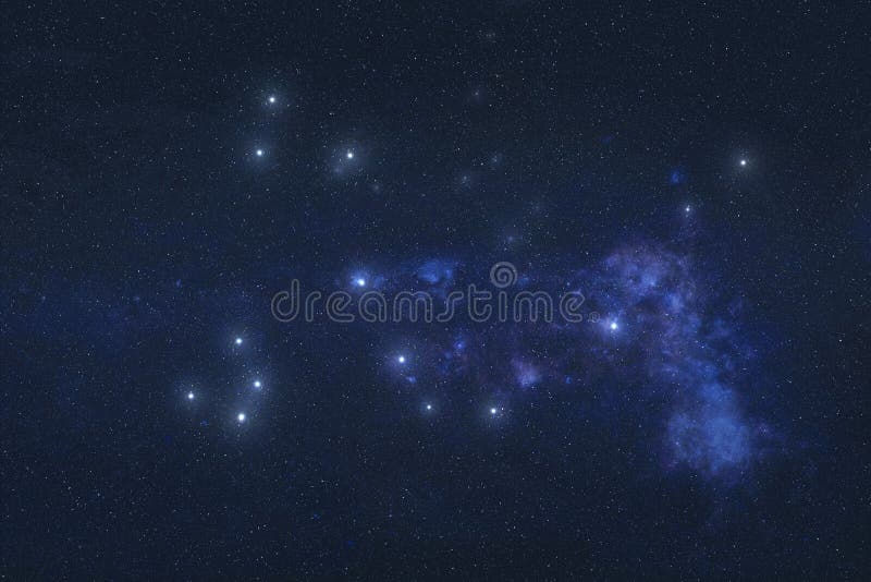Draco Constellation in Outer Space Stock Photo - Image of draco ...