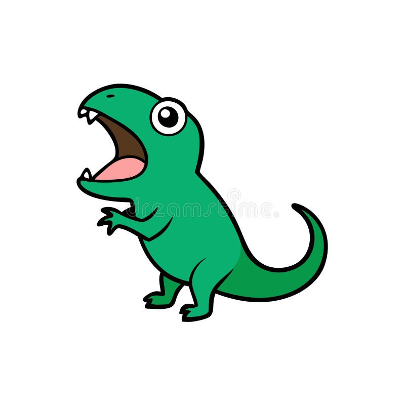 Draco Lizard Screams Icon Vector Stock Vector - Illustration of lizard ...