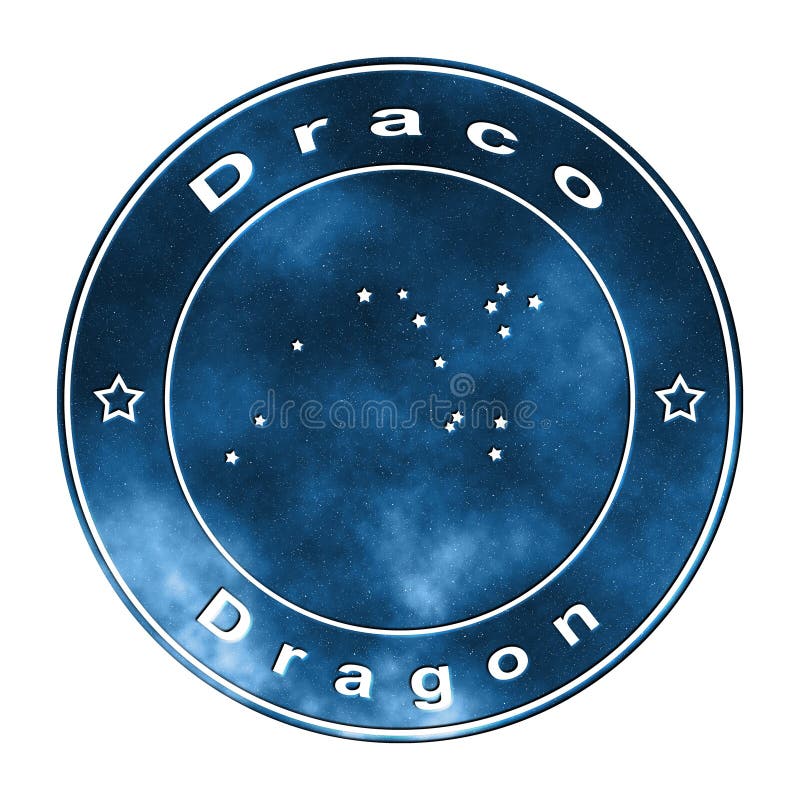 Draco Star Constellation, Dragon Constellation Stock Illustration ...