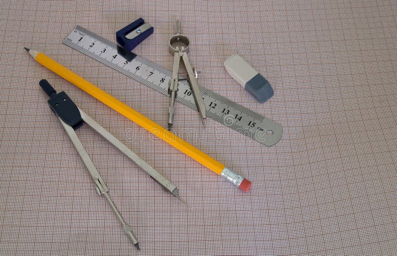 Draft stock image. Image of compass, draft, plan, instrument - 15186985