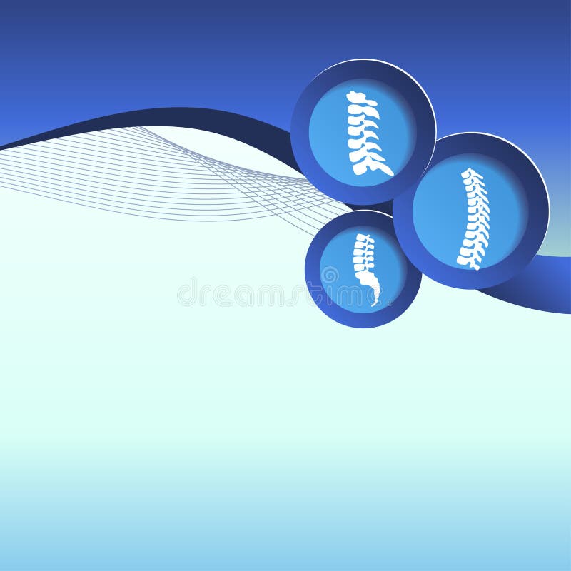 Medical Infographic Orthopedic; Abstract Background with Spine. Stock ...