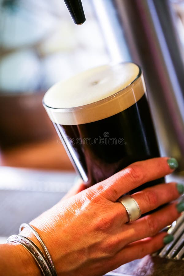 Draft beer stock image. Image of restaurant, tabs, beverage - 55085963