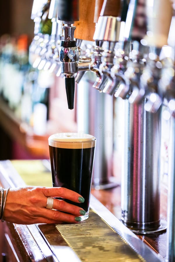 Draft beer stock image. Image of draft, pouring, beverage - 55086003