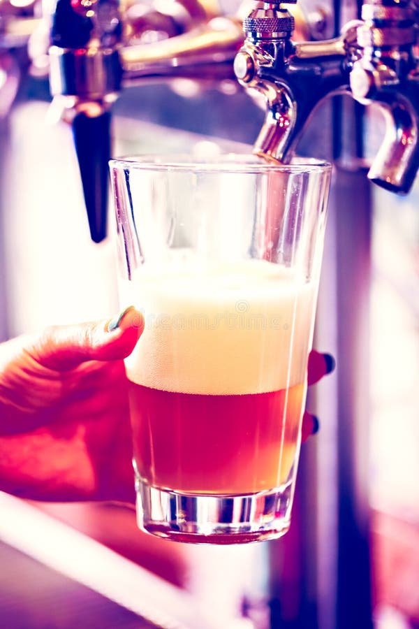 Draft beer stock image. Image of beer, restaurant, draft - 55086019