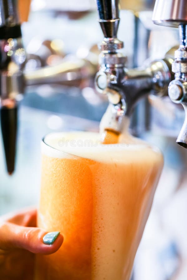 Draft beer stock image. Image of beer, restaurant, draft - 55086019