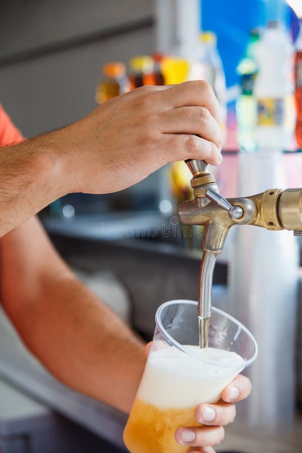 Draft beer stock photo. Image of pint, club, foam, friday - 76773072