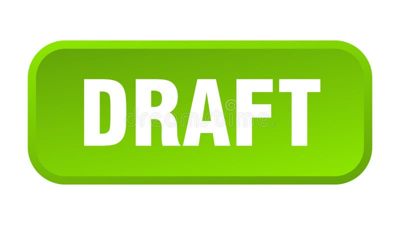 Draft Button. Draft Sign. Key. Push Button Stock Vector - Illustration ...