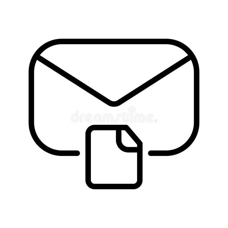 Email icon stock vector. Illustration of meticulously - 239881316