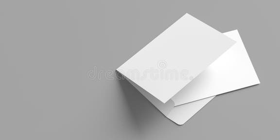 Draft Folder Mock Up. Reinforced Folder Mock Up Isolated on White ...