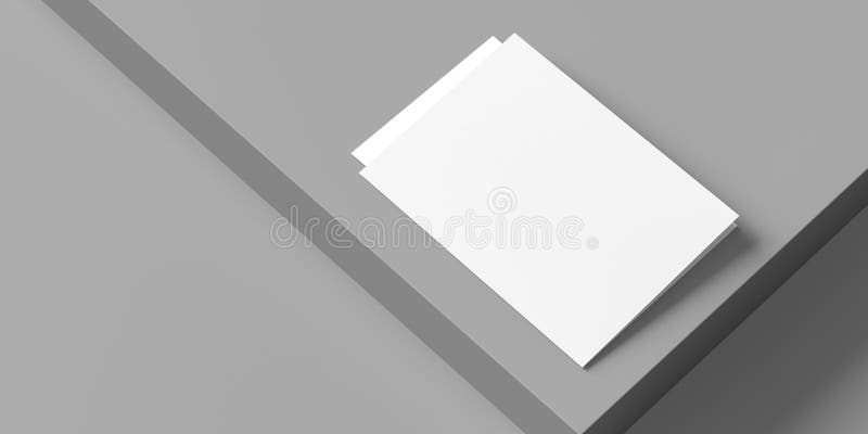 Draft Folder Mock Up. Reinforced Folder Mock Up Isolated on White ...