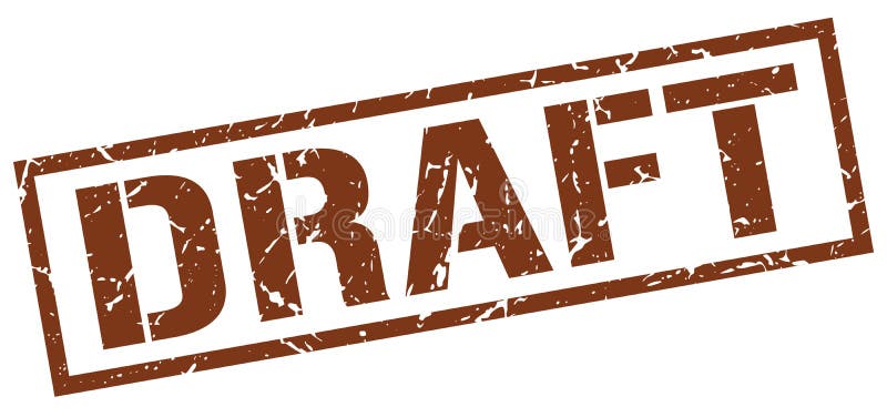 Draft stamp stock vector. Illustration of label, template - 118497546