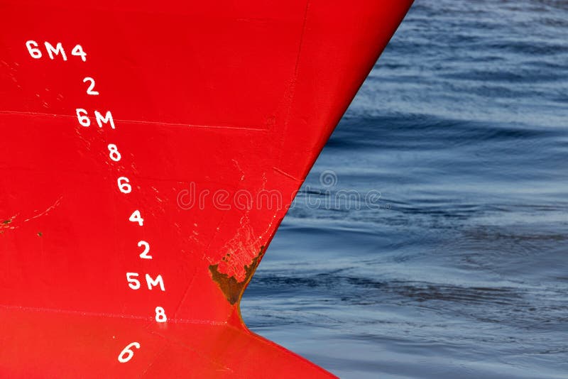 Draft marks stock photo. Image of boat, vertical, ship - 166649622