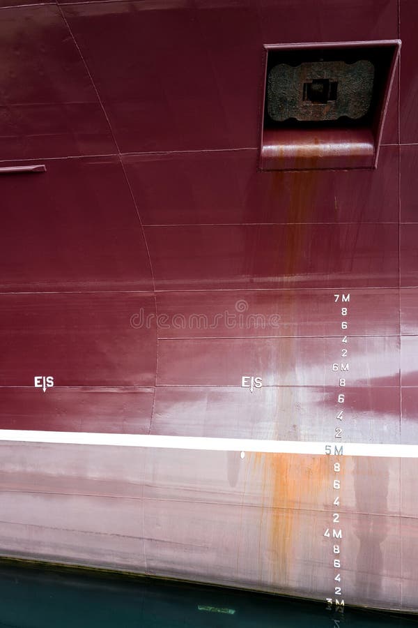 Draft marks stock photo. Image of forward, bottom, vessel - 95631146
