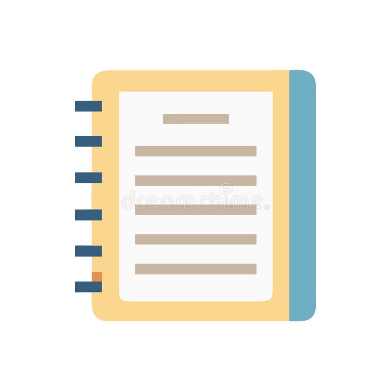 Notebook 3D Icon Perfectly stock illustration. Illustration of business ...