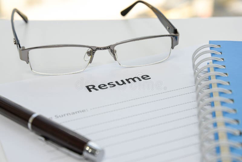 Draft of Resume stock image. Image of profession, people - 68246965