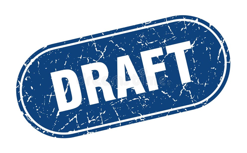 Draft Sign. Draft Grunge Stamp Stock Vector - Illustration of button ...