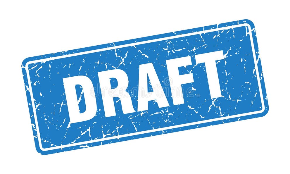 Draft Sign. Draft Grunge Stamp Stock Vector - Illustration of badge ...