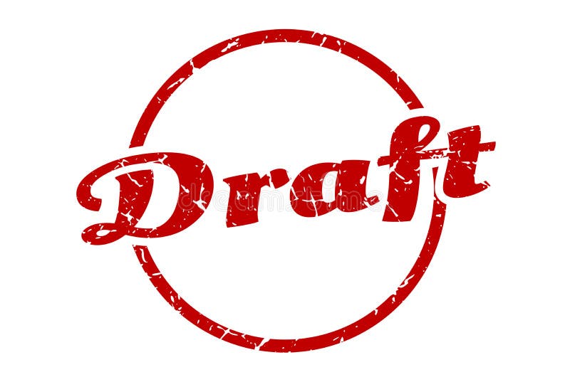 Draft Sign. Draft Round Vintage Stamp Stock Vector - Illustration of ...