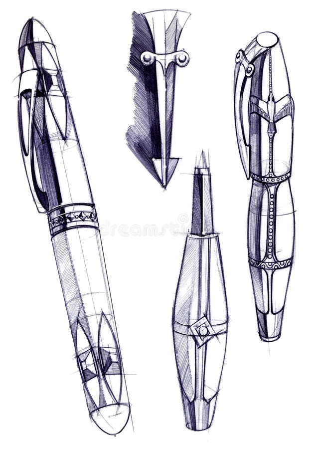 Draft Sketch Development of the Design of an Exclusive Pen and ...