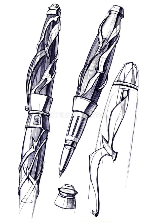 Draft Sketch Development of the Design of an Exclusive Pen and ...