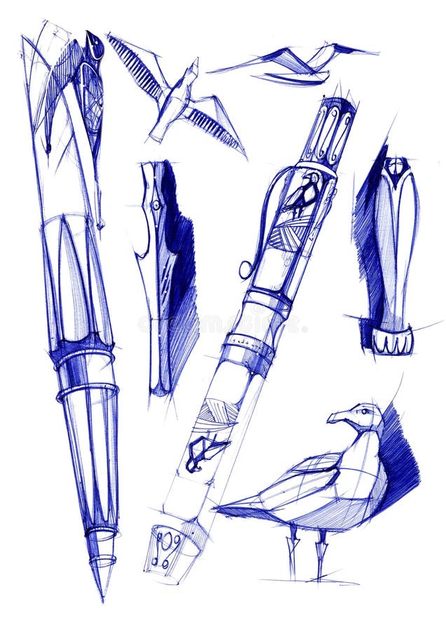Draft Sketch Development of the Design of an Exclusive Pen and ...