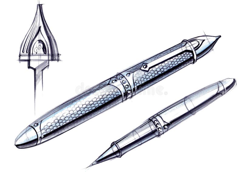 Draft Sketch Development of the Design of an Exclusive Pen and ...
