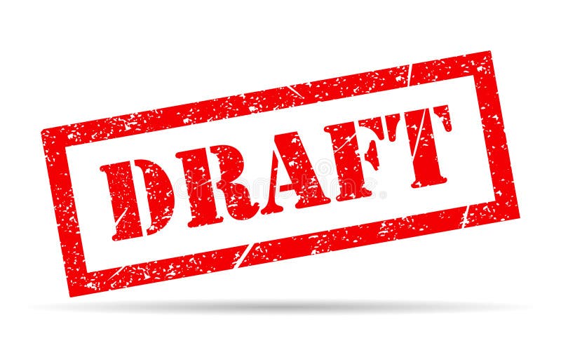 Draft stamp stock vector. Illustration of badge, graphic - 347741752
