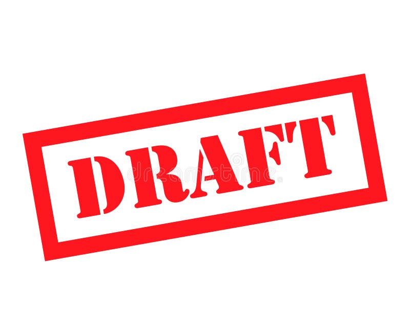 Draft Stamp Symbol, Label Sticker Sign Button, Text Banner Vector ...