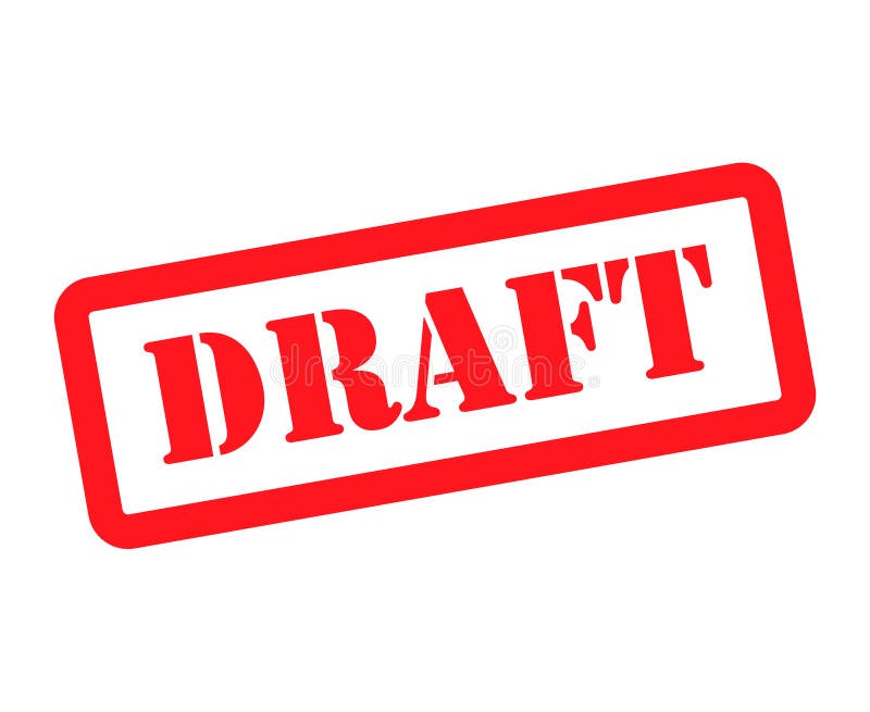 Draft Stamp Symbol, Label Sticker Sign Button, Text Banner Vector ...