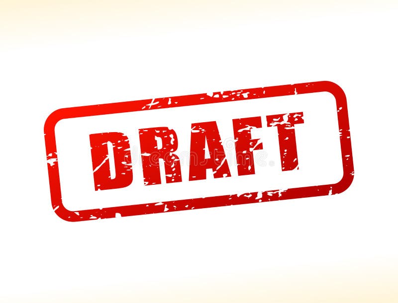 Draft text buffered stock vector. Illustration of essay - 107642672