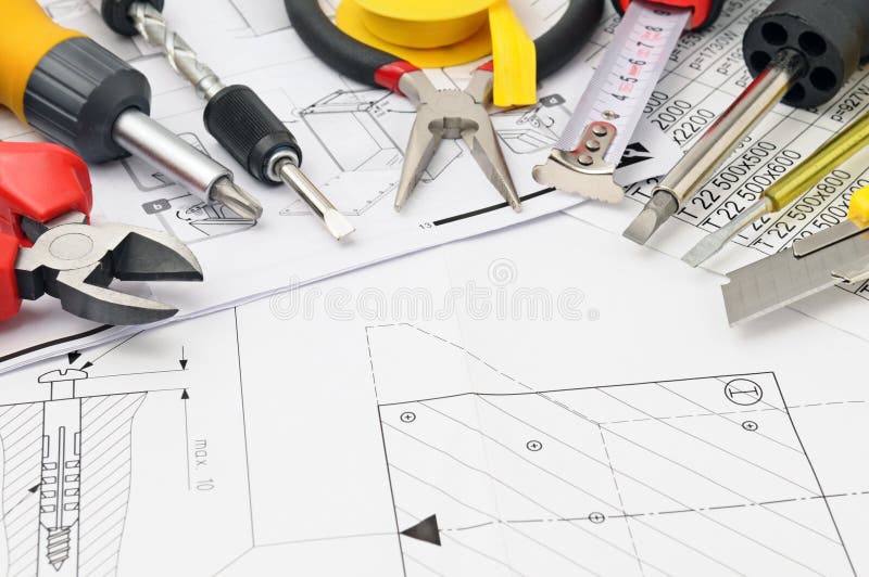 Draft and tool stock photo. Image of design, occupation - 33875444