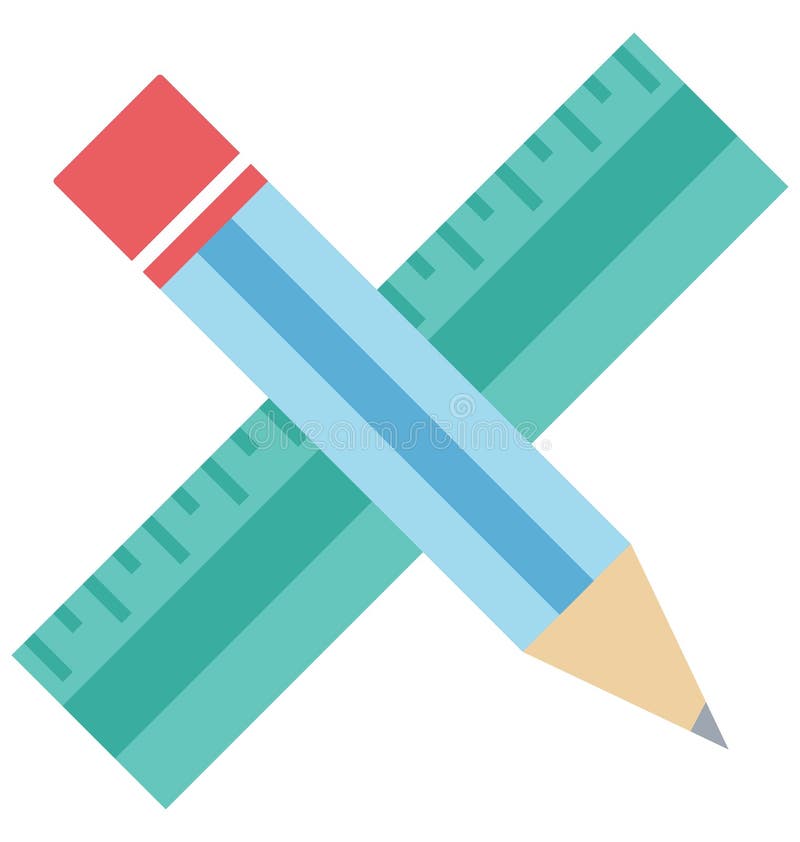 Draft Pencil, Drafting Bold Outline Vector Icon Which Can Easily ...