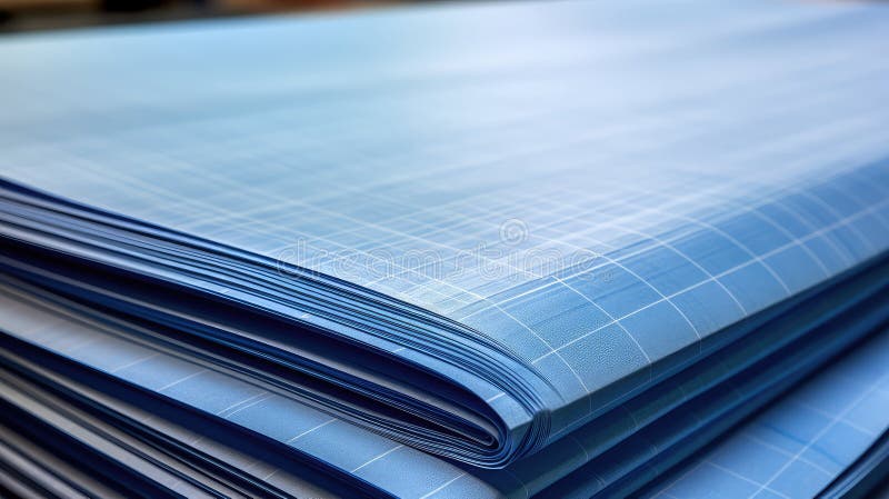 Drafting blue print paper stock illustration. Illustration of document ...