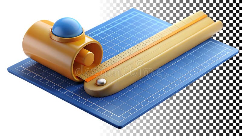 Architectural Drafting Board with Ruler and Paper for Design Png ...