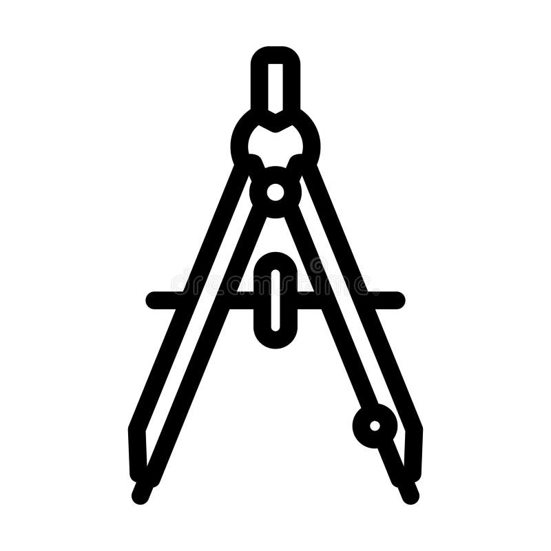Drafting Compass Icon Vector Design Template Stock Vector ...