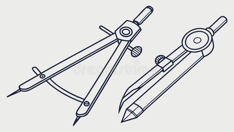 A Drafting Compass and Pencil for Precision Drawing and Architectural ...
