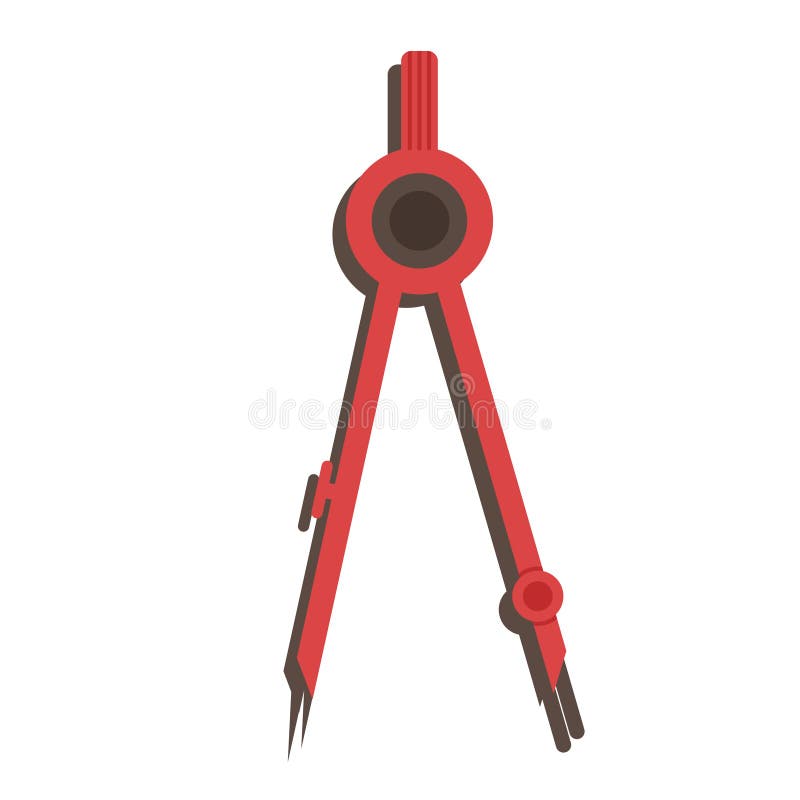 Drafting Compass. Vector Illustration Decorative Design Stock Vector ...